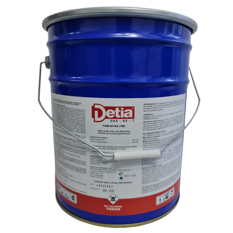 DETIA GAS LATA POR 12 KG (08 BOLSAS DE 500 TABLETAS) / INSECTICIDA ...